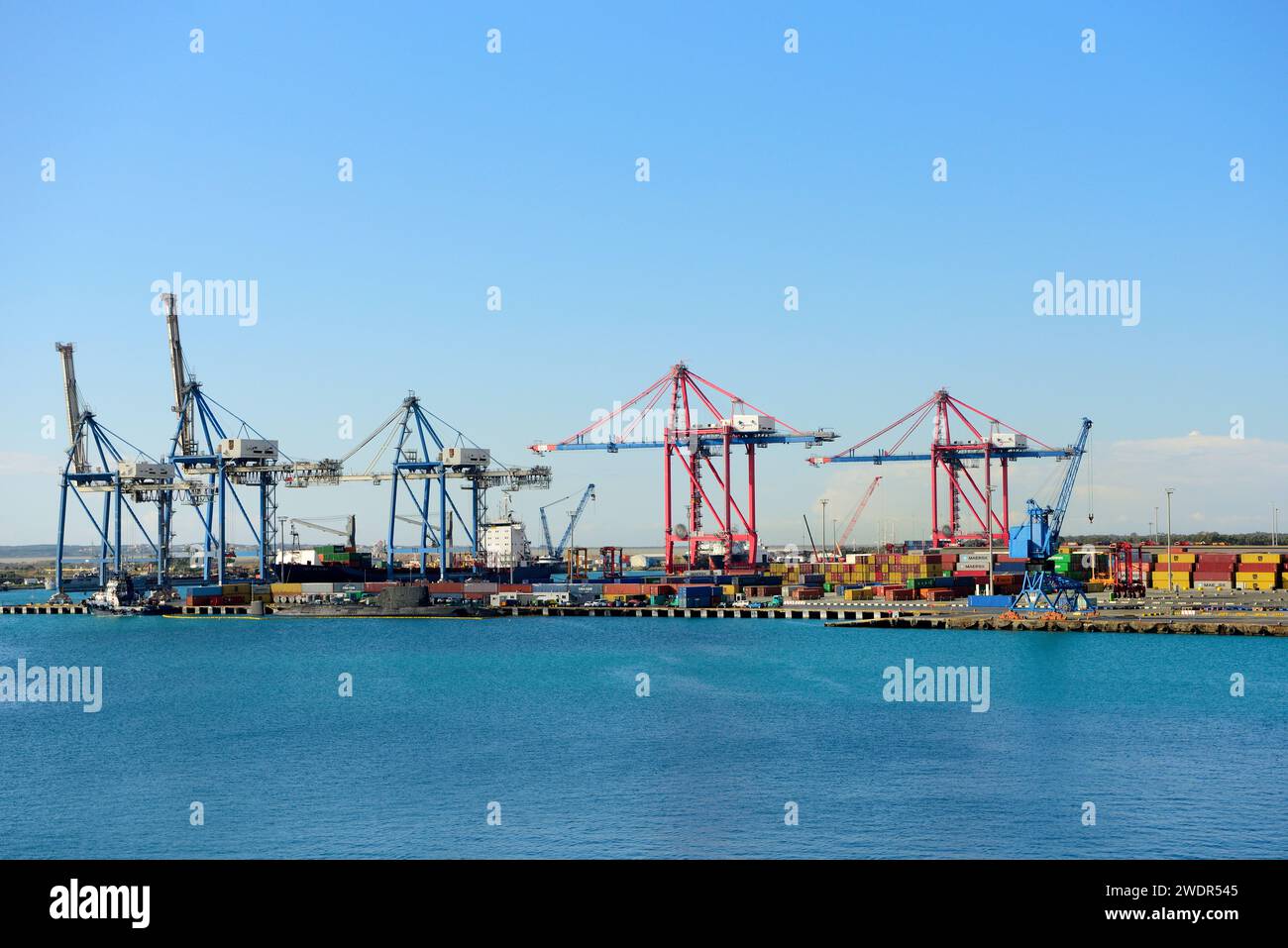 Containerport, cranes, Limassol, Cyprus Stock Photo - Alamy