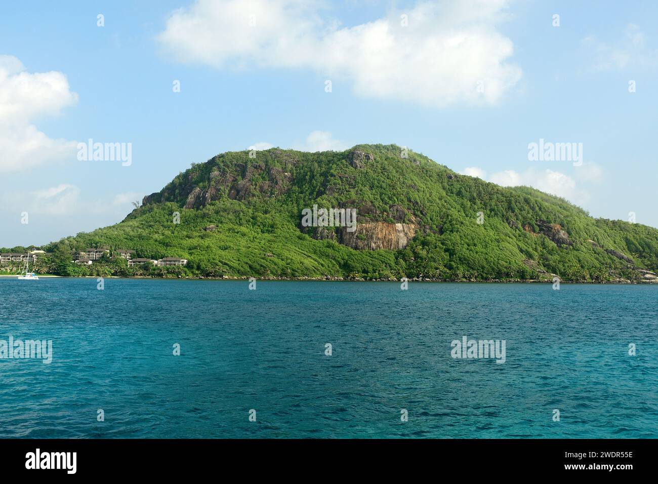 Saint-Anne National Park, island, near Port Victoria, sea, Indian Ocean ...