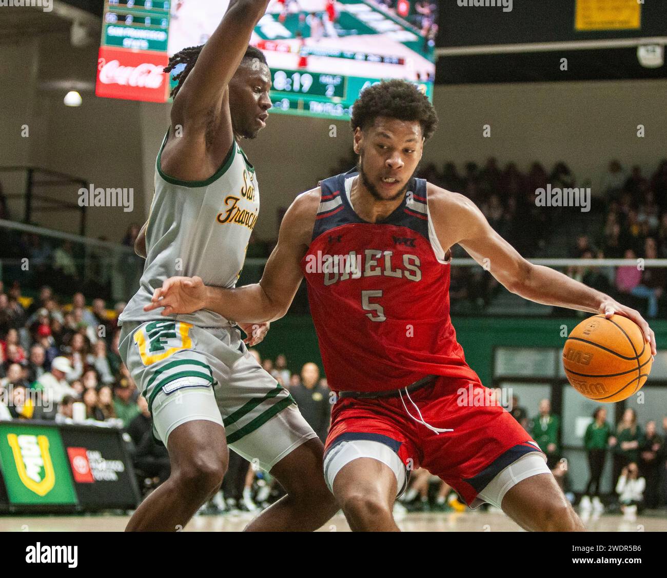 January 20 2024 San Francisco CA, U.S.A. St. Mary's forward Joshua ...
