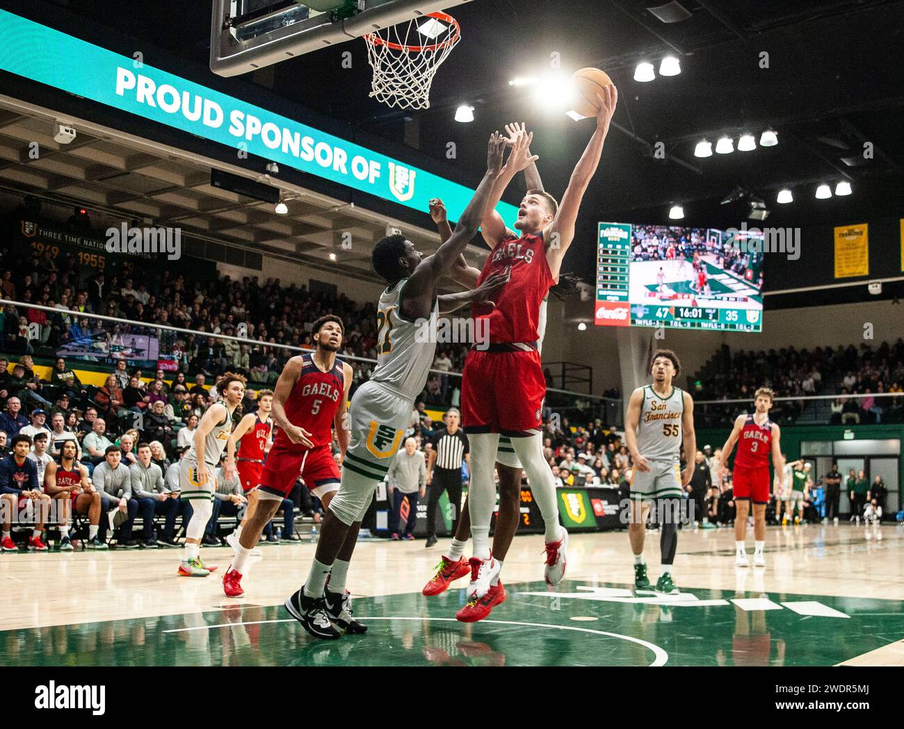January 20 2024 San Francisco CA, U.S.A. St. Mary's center Mitchell ...