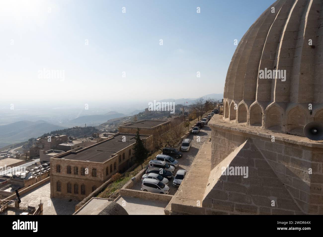 View through the dome of Sultan Isa Medrese or Sultan 'Isa Madrasa, or ...