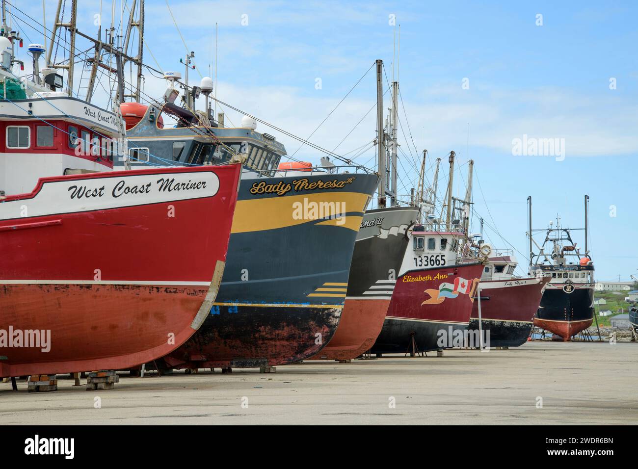 Canada, Maritimes, Newfoundland, West Coast, Port Saunders Harbour ...