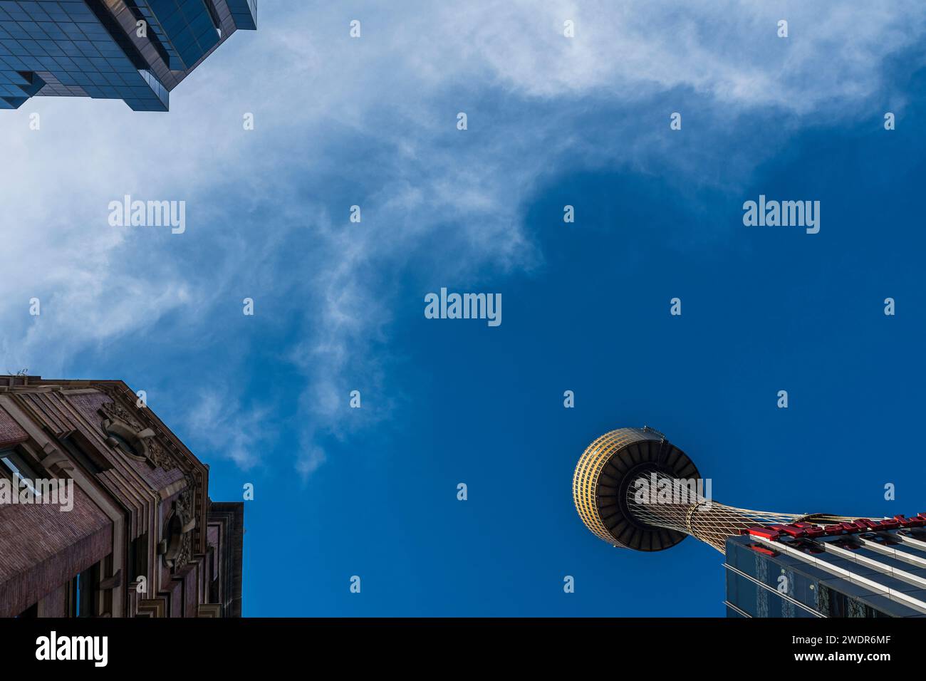 Sydney City Centre and the Iconic Sydney Tower Eye View Stock Photo - Alamy