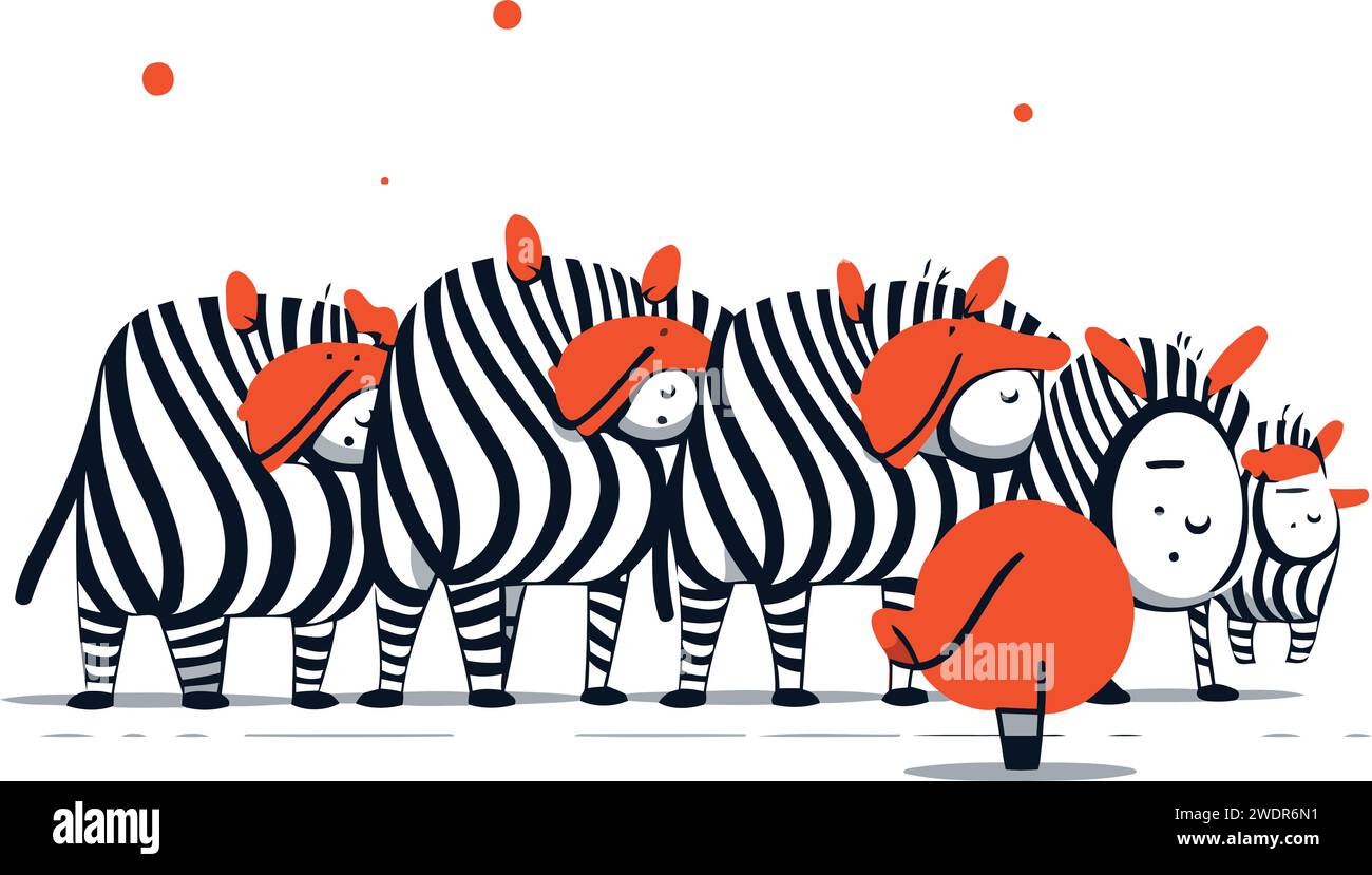 Family of zebra Cut Out Stock Images & Pictures - Alamy