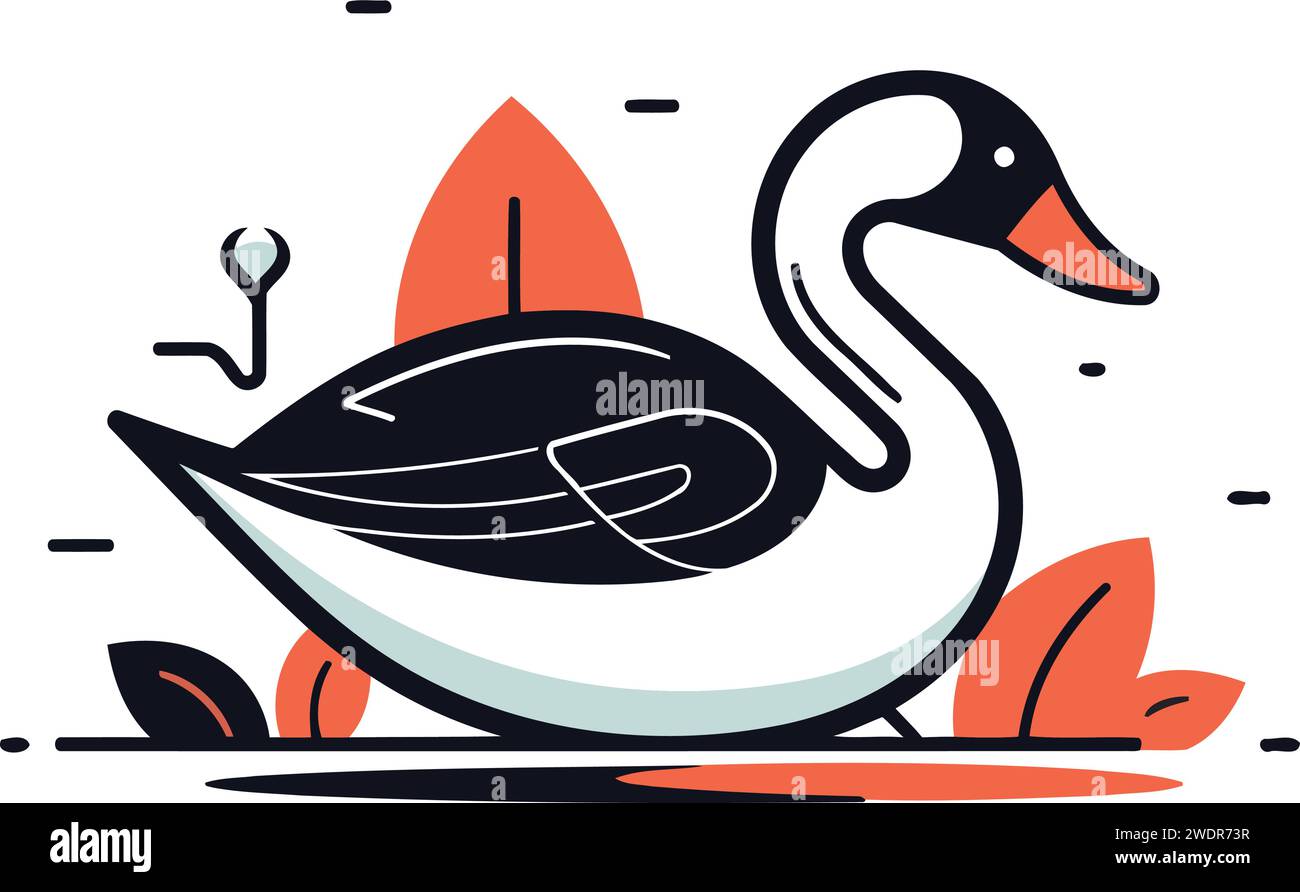 Lake icon line art white background hi-res stock photography and images ...