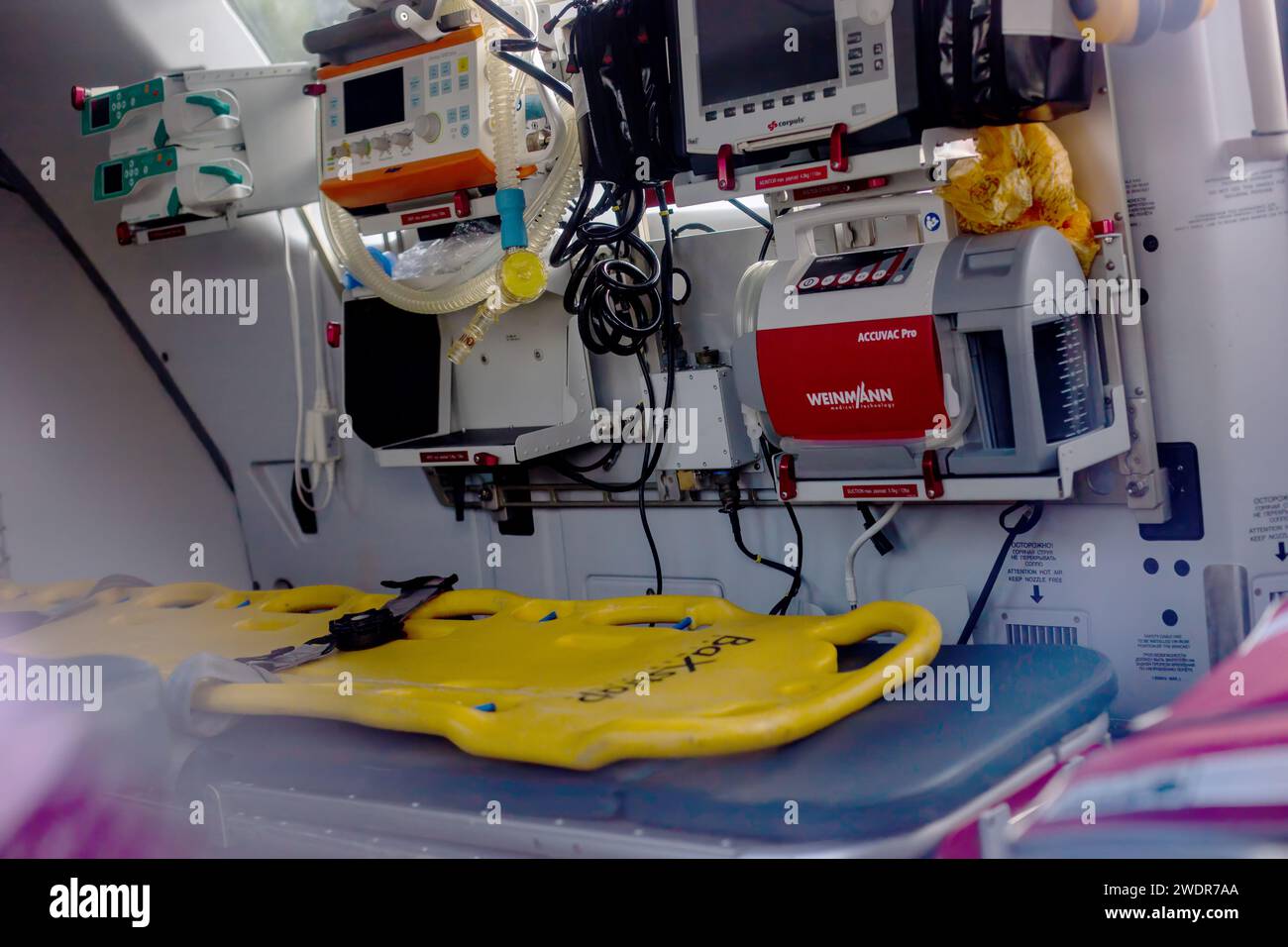 Moscow, Moscow region, Russia - 03.09.2023:An inside view of an ...