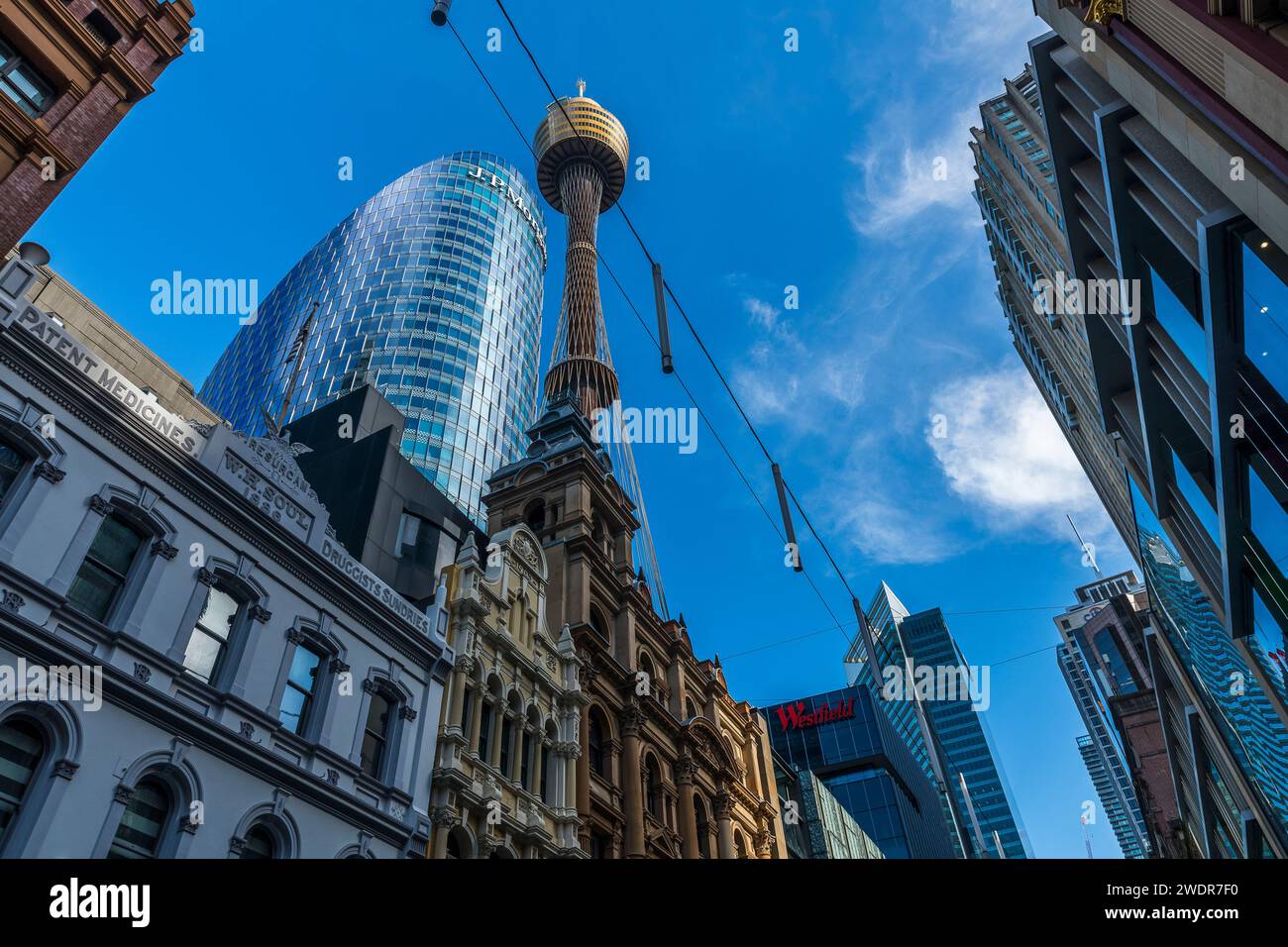 Sydney City Centre and the Iconic Sydney Tower Eye View Stock Photo - Alamy