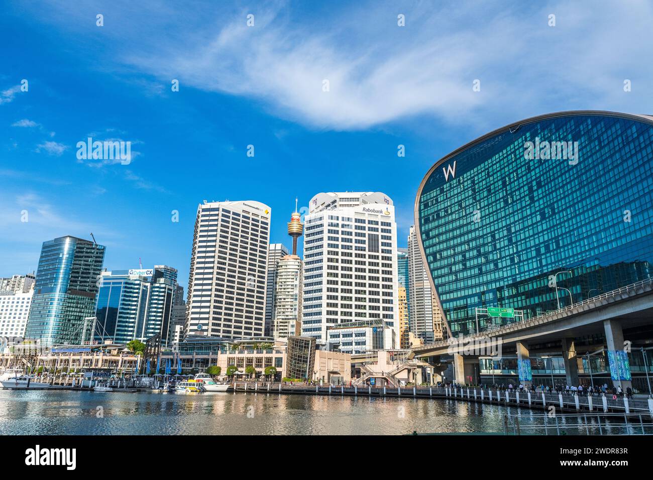 Darling Harbour: Sydney's Lively District with the Sydney Tower Eye and ...