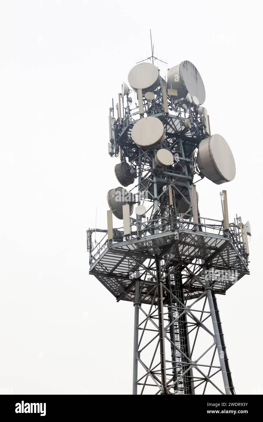 Metallic support for redio antennas Stock Photo - Alamy