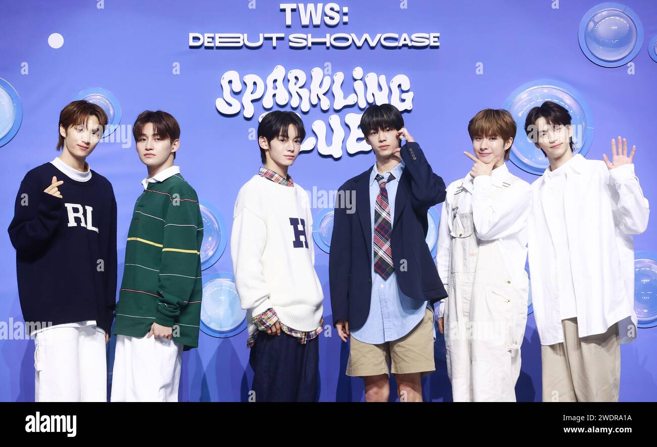 22nd Jan, 2024. S. Korean boy group TWS South Korean boy group TWS ...