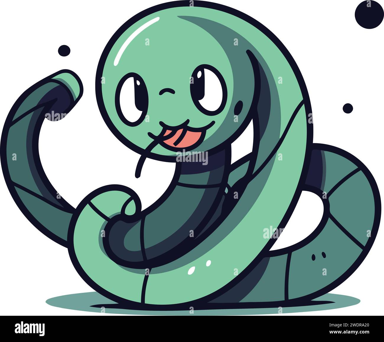 Happy snake vector vectors hi-res stock photography and images - Alamy
