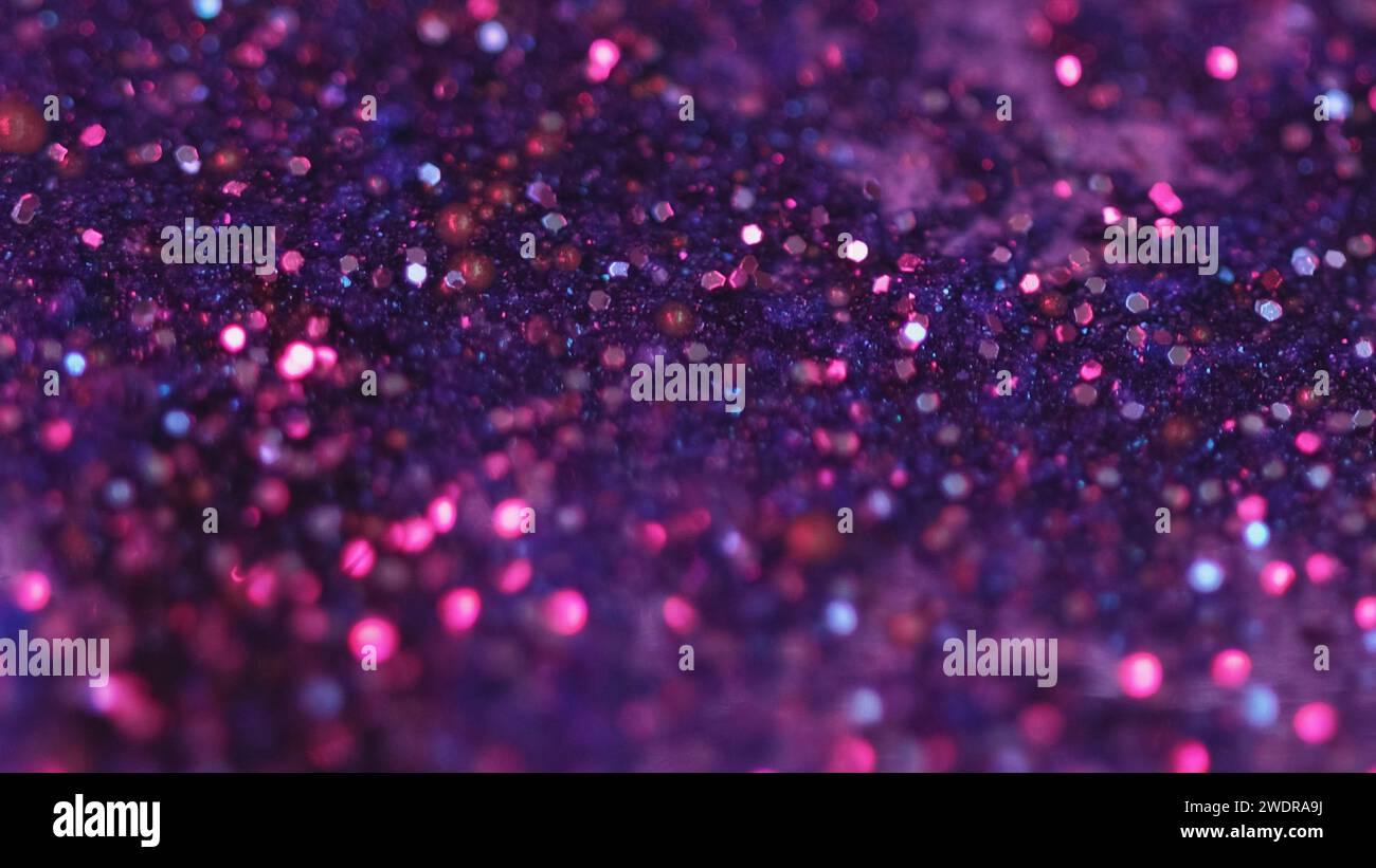 Wet glitter texture paint flow neon bokeh light Stock Photo - Alamy