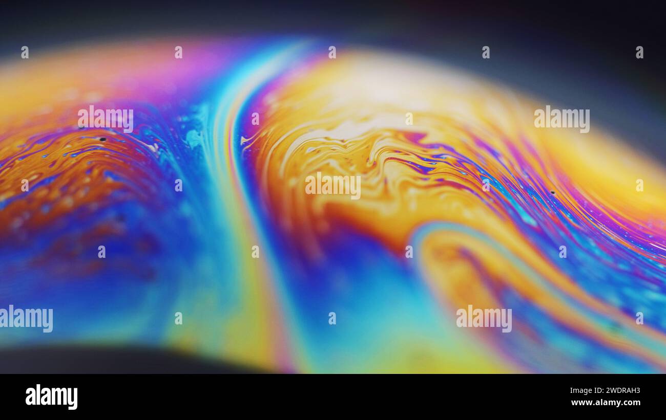 Dye mix oil fluid rainbow color paint blend wave Stock Photo - Alamy