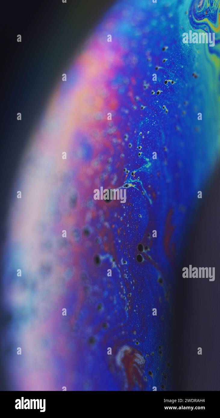 Blue ink paint earth hi-res stock photography and images - Alamy