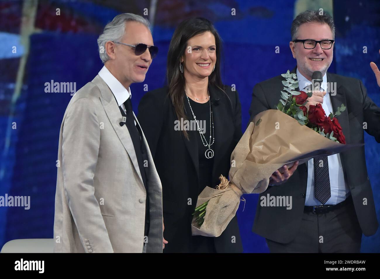Andrea Bocelli, Veronica Berti, Fabio Fazio Andrea Bocelli and Willem ...