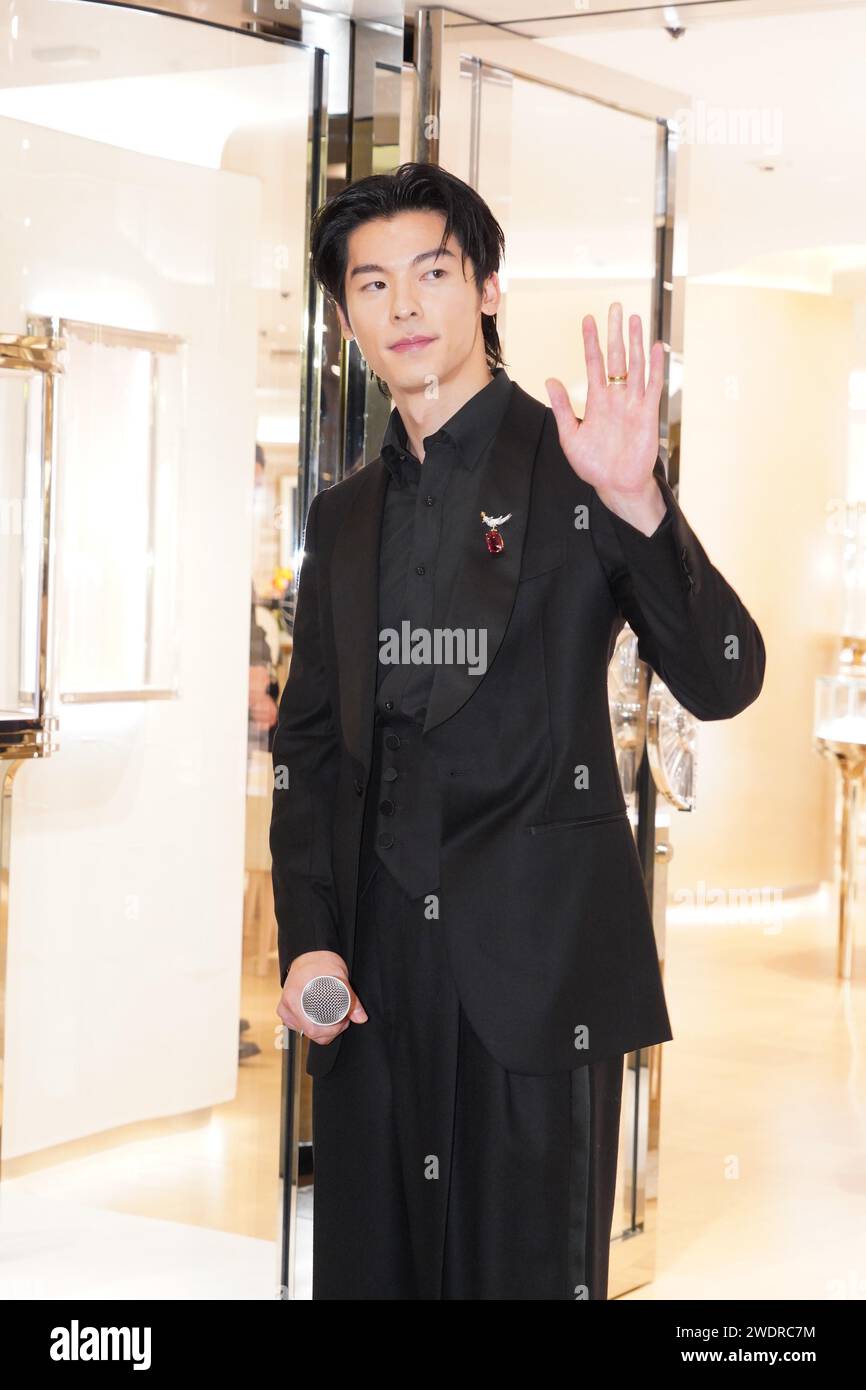 Taiwanese actor and singer Greg Hsu attends an activity in Hong Kong ...