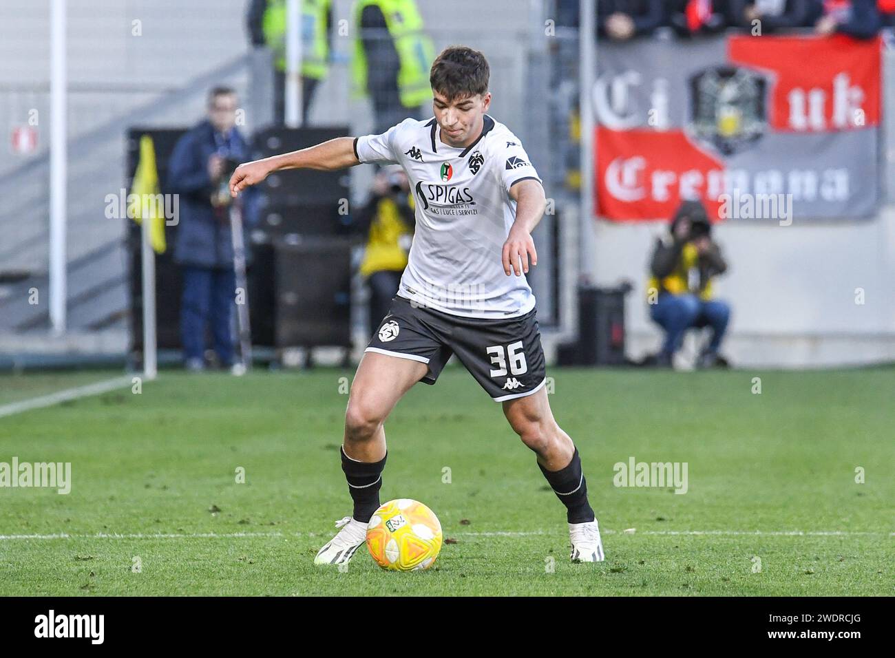 La Spezia, Italy. 20th Jan, 2024. Pietro Candelari (Spezia) during ...