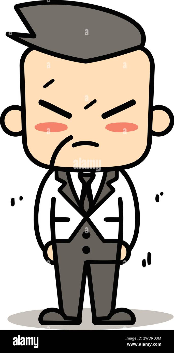 Upset face Stock Vector Images - Alamy