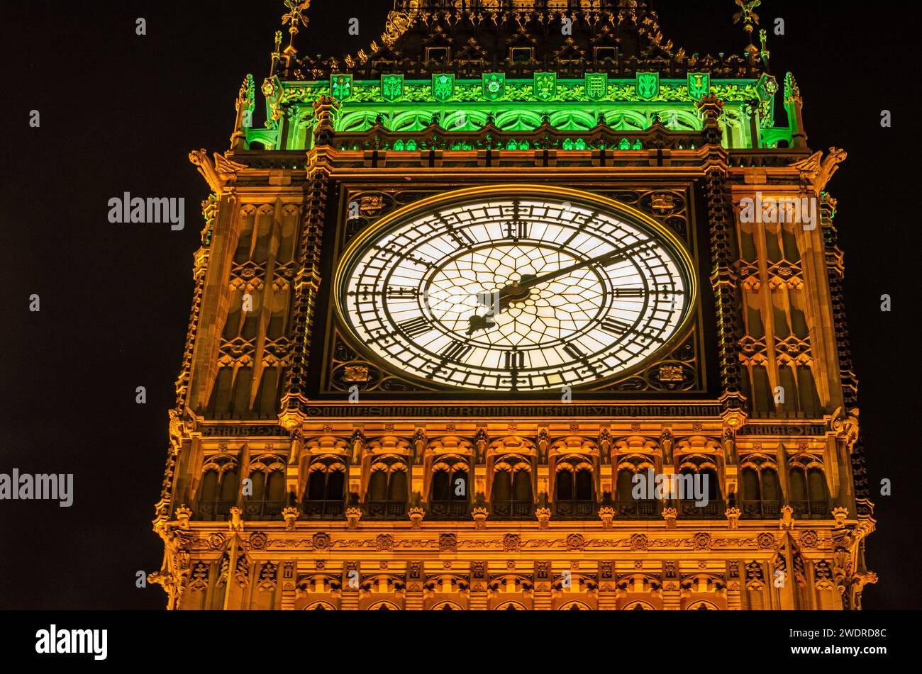 Big Ben clock at colorful blue sky, Landmark of London, UK Stock Photo ...
