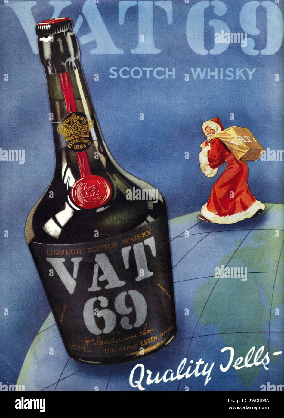 VAT 69 - Magazine Advertisement, 1935 Stock Photo - Alamy