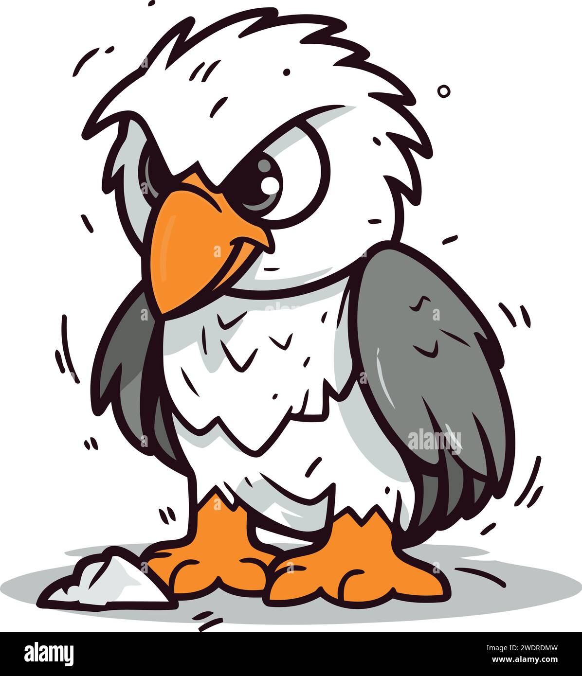 Eagle comic drawing Stock Vector Images - Alamy