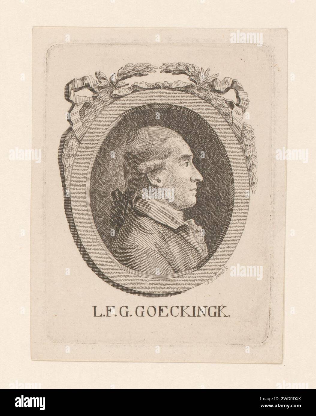 Portrait van Leopold Friedrich Günther Goeckingk, G.F. Schuft, 1700 - 1799 print paper etching ...