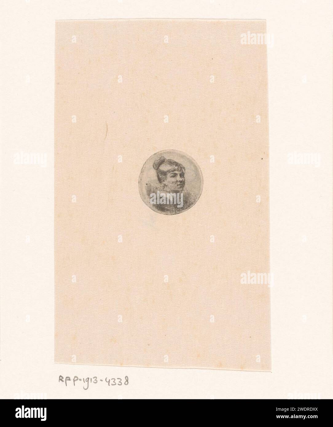 Head of a young woman, Adrien de Witte (attributed to), 1860 - 1913 ...