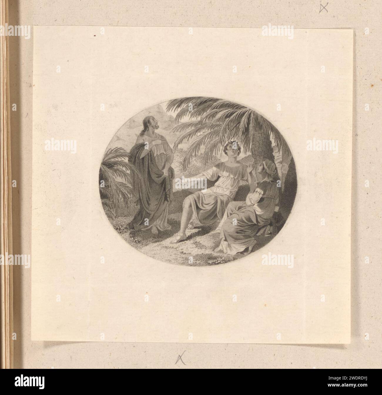 After his resurrection, Christ shows himself to Semida and Cidli, C ...