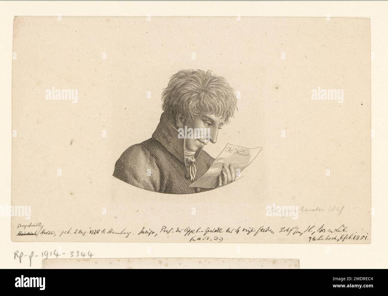 PortraT van Georg Arnold Heise, Ernst Ludwig Riepenhausen, 1775 - 1840 ...