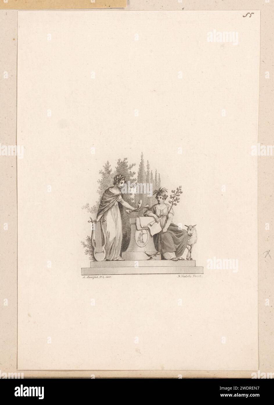 Tribute to Utency, Reinier Vinkeles (I), After Adriaan Pietersz ...
