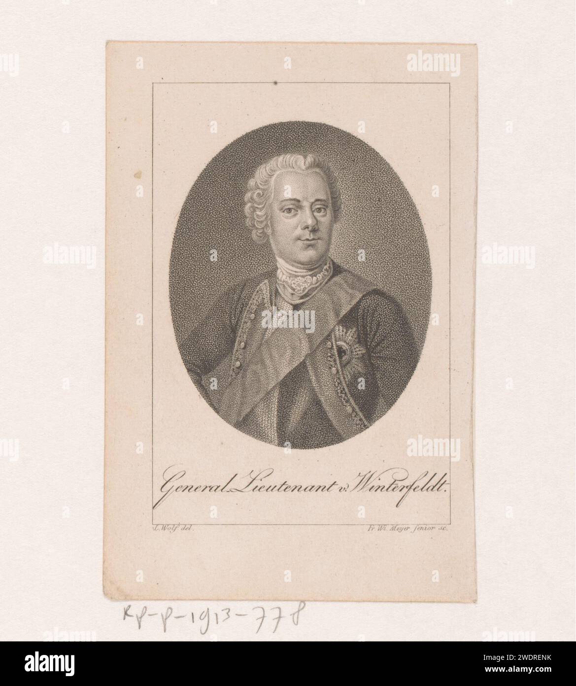 PortraT van Hans Carl von Winterfeldt, Friedrich Wilhelm Meyer (I ...