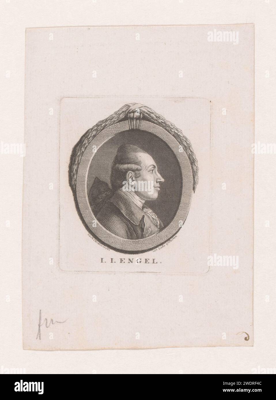 PortraT van Johann Jacob Engel, Gottlob August Lieb, after Daniel ...