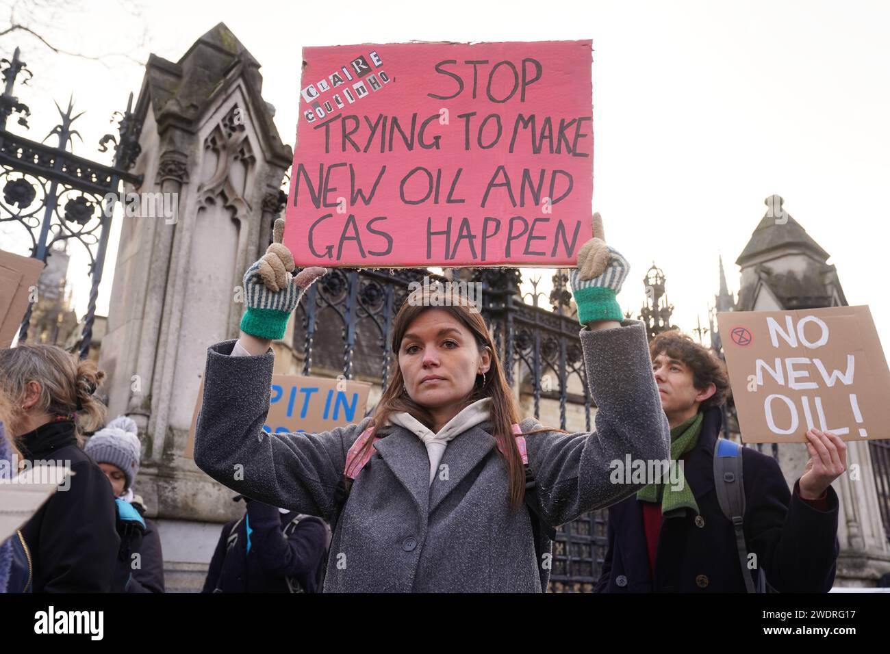 Protesters from Just Stop Oil, Extinction Rebellion, Fossil Free London ...