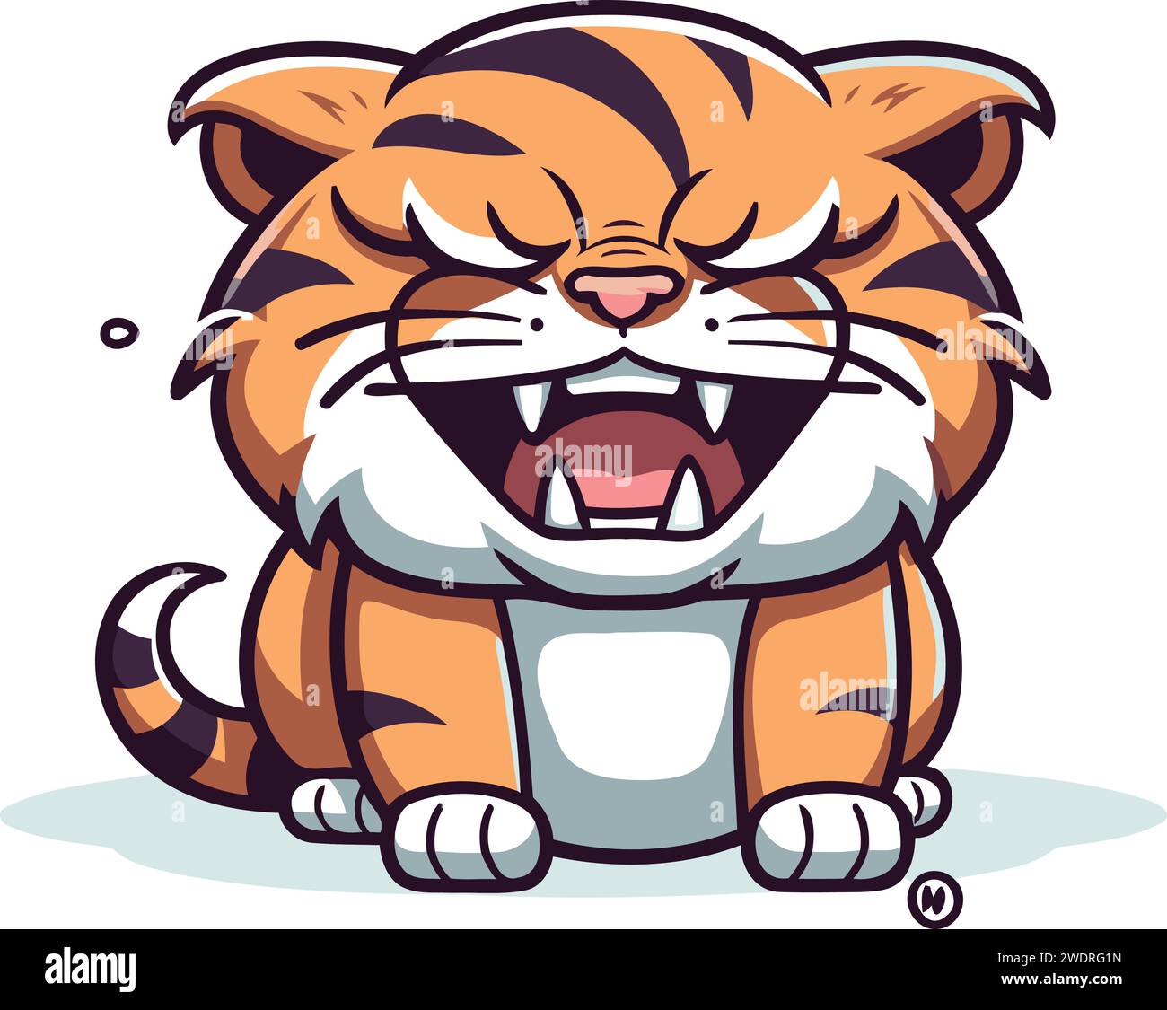 Angry tiger cartoon Cut Out Stock Images & Pictures - Alamy