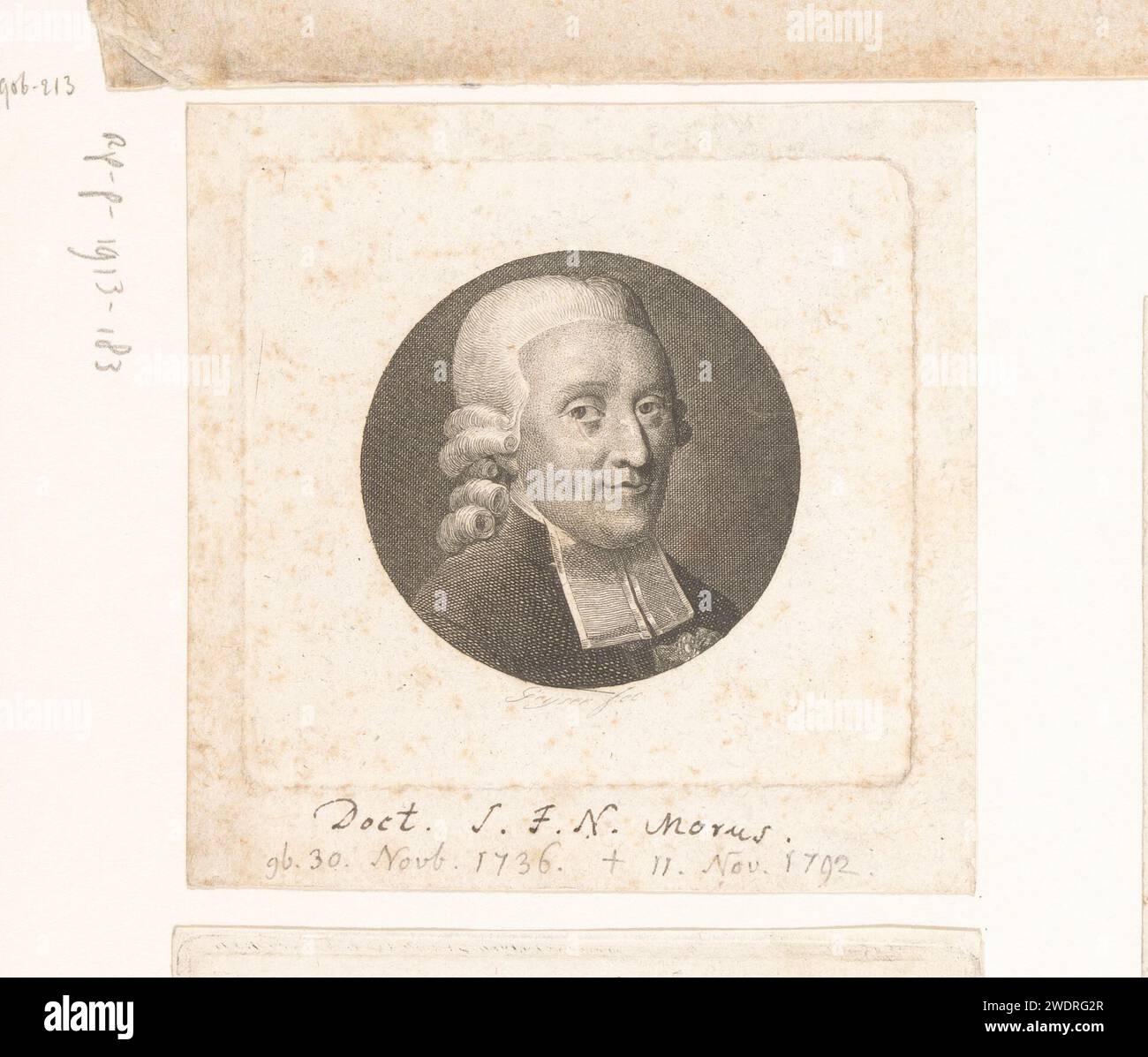 Portrait van Samuel Friedrich Nathanael Morus, Johann Heinrich Lips ...