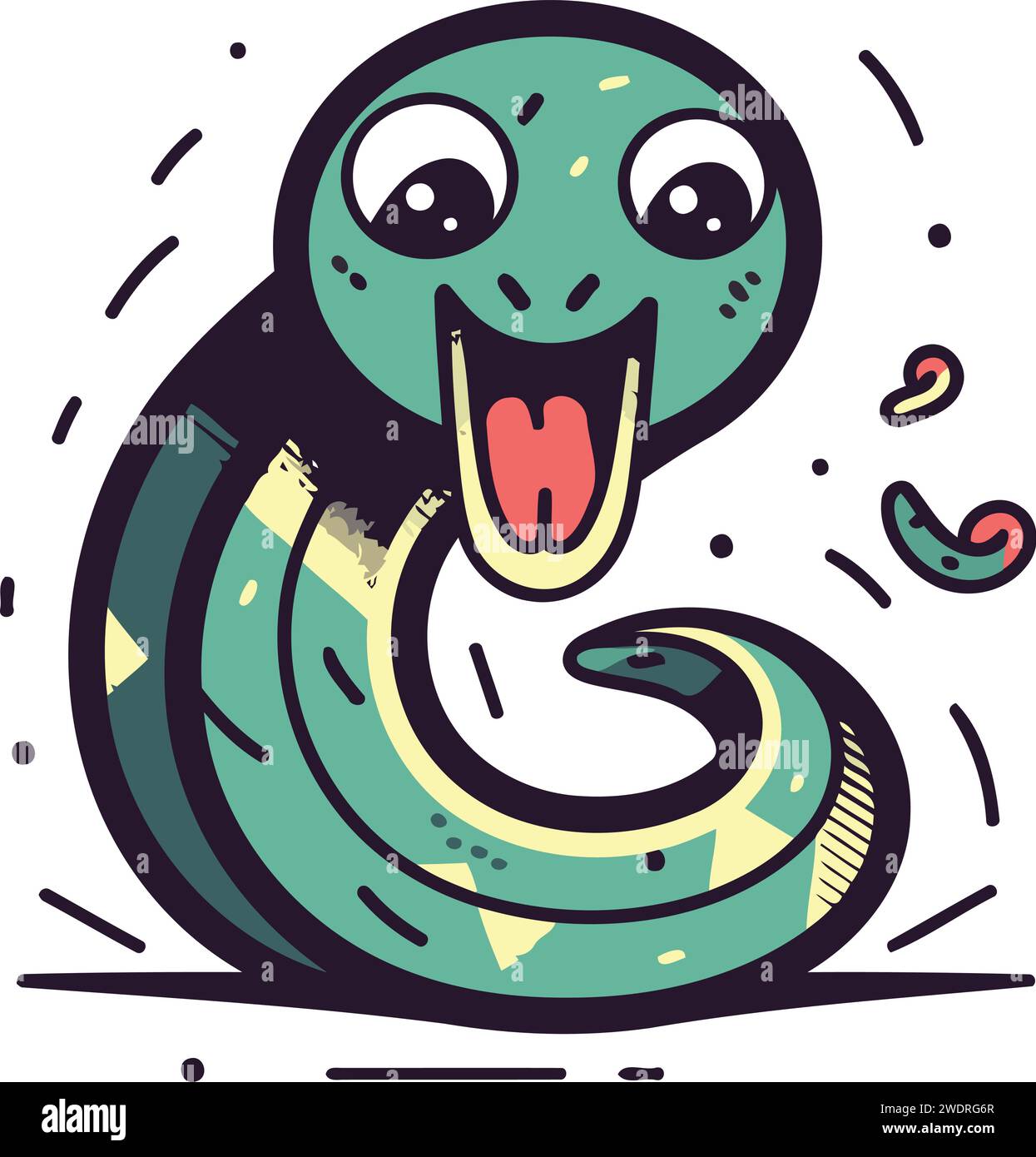 Snake character hi-res stock photography and images - Alamy