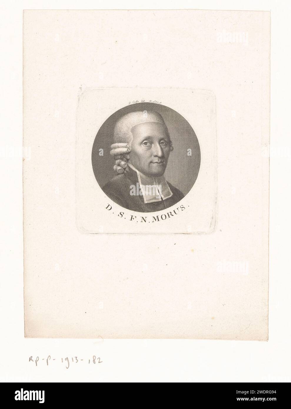 Portrait van Samuel Friedrich Nathanael Morus, Johann Heinrich Lips ...
