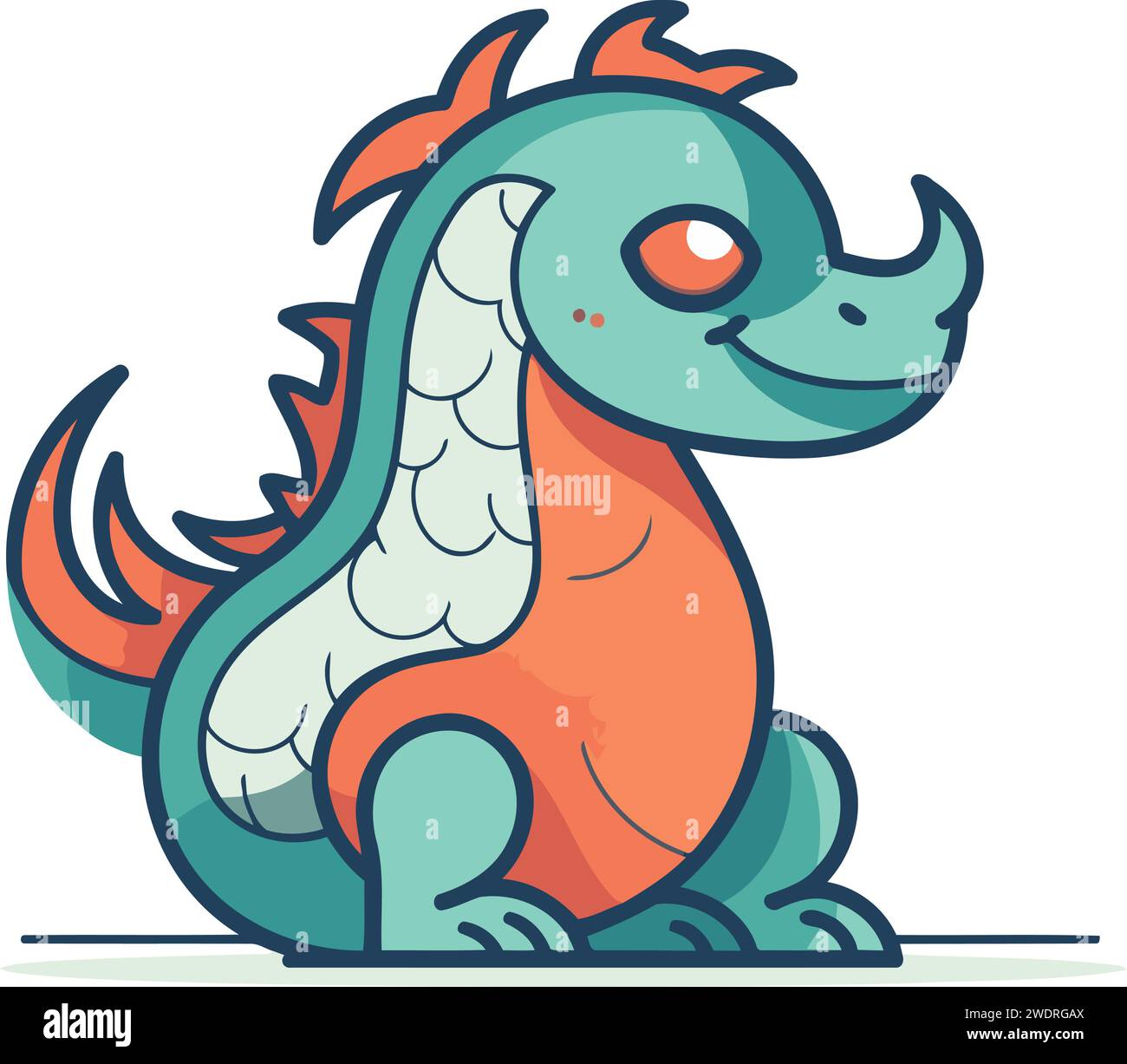 Cartoon dragon vector hi-res stock photography and images - Alamy