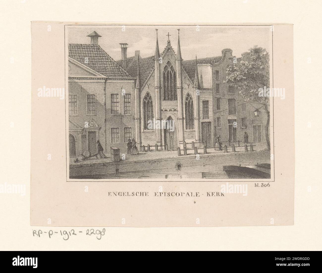 English episcopal church, anonymous, 1829 - 1899 print The church is ...