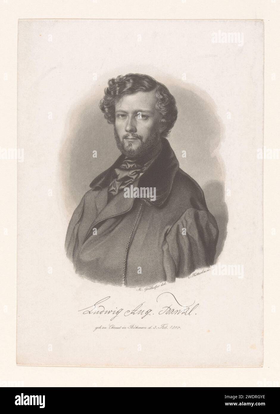 PortraT van Ludwig August Frankl von Hochwart, Carl Kotterba, after ...