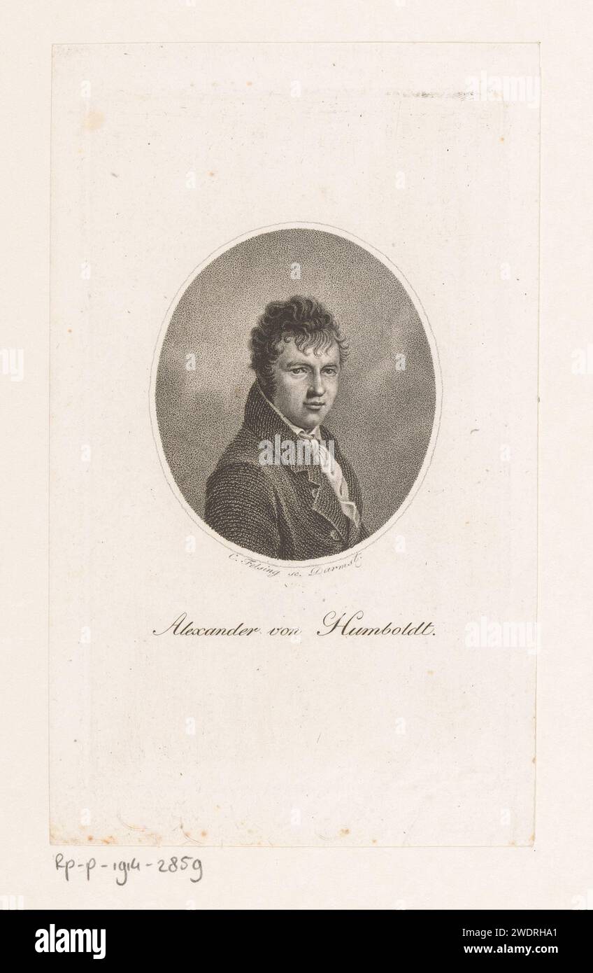 Portret Van Alexander von Humboldt, Conrad Felsing, 1779 - 1819 print ...