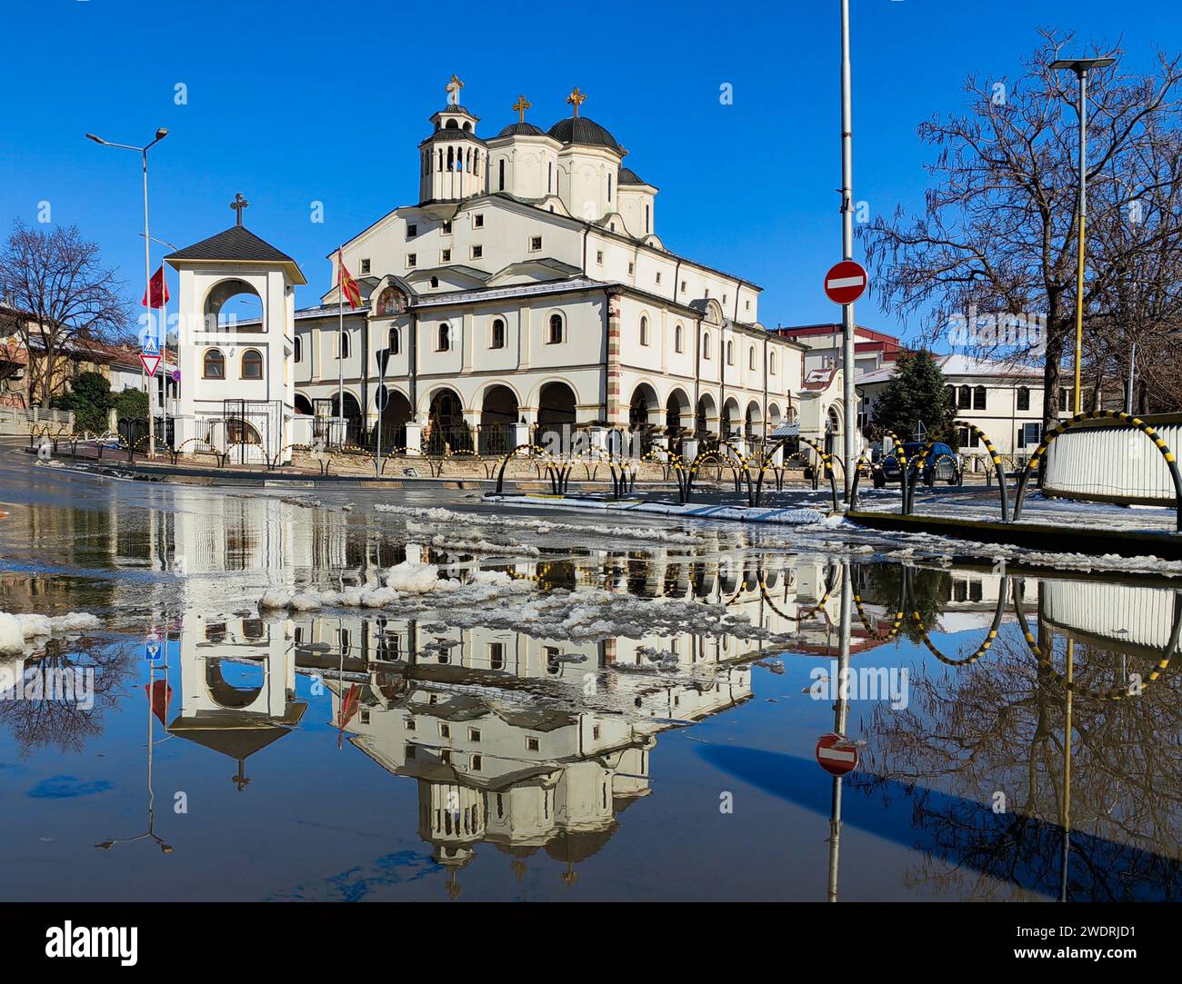 Saint Nicholas, Sveti Nikola. Macedonian orthodox city church from 19th ...
