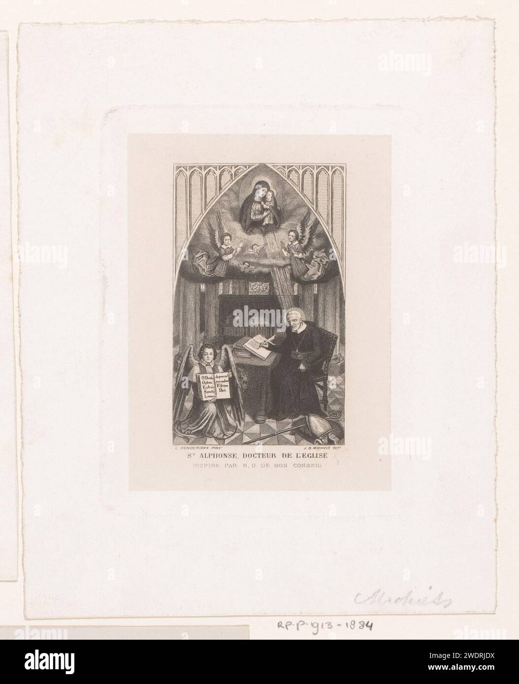 Sint -Alfonsus is inspired by Maria with child, Jean Baptiste Pierre ...