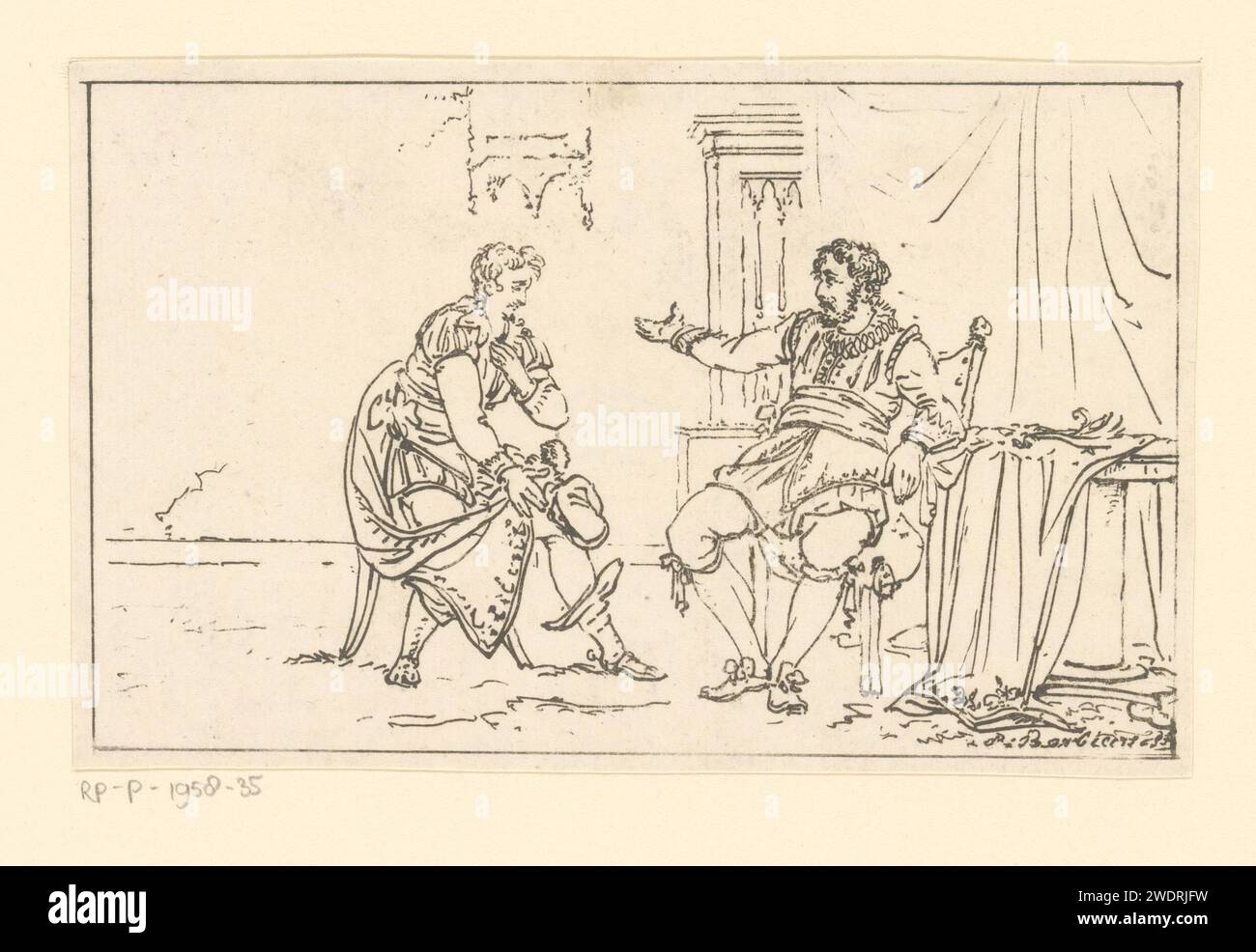 Two noblemen seated hi-res stock photography and images - Alamy