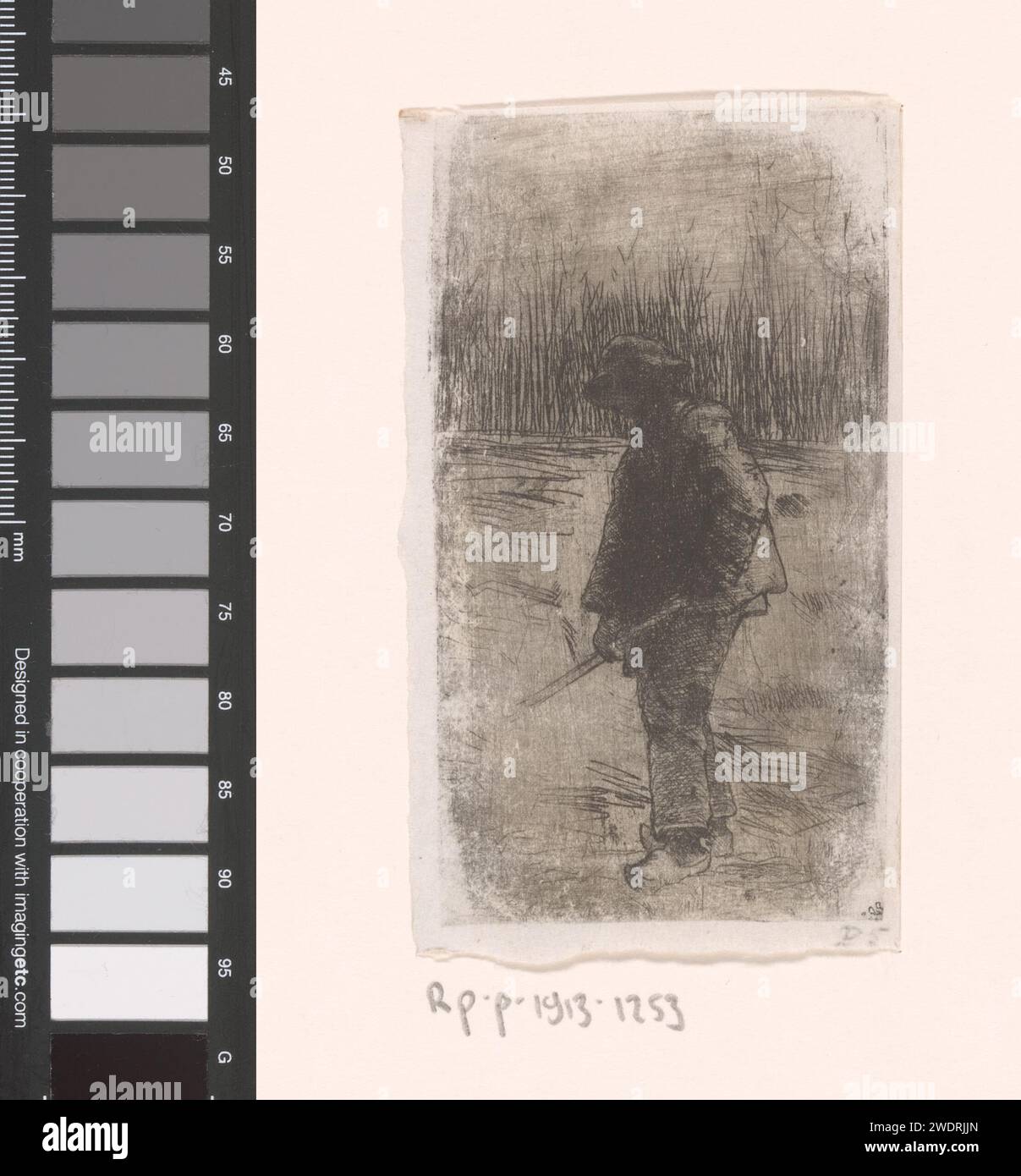 Boer, Philip Zilcken, 1867 - 1890 print paper etching farmers Stock ...