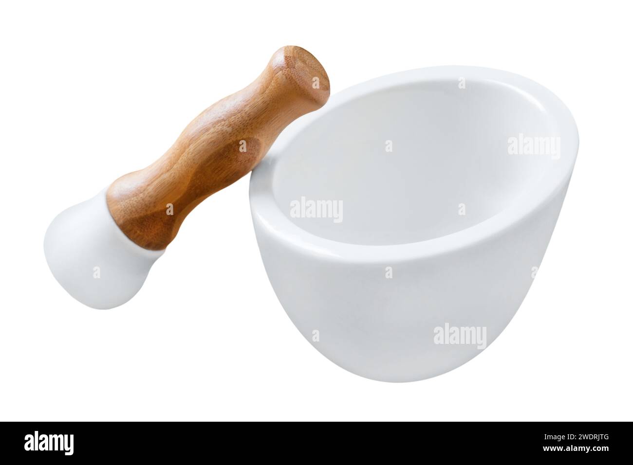 Mortar isolated on white background Stock Photo - Alamy