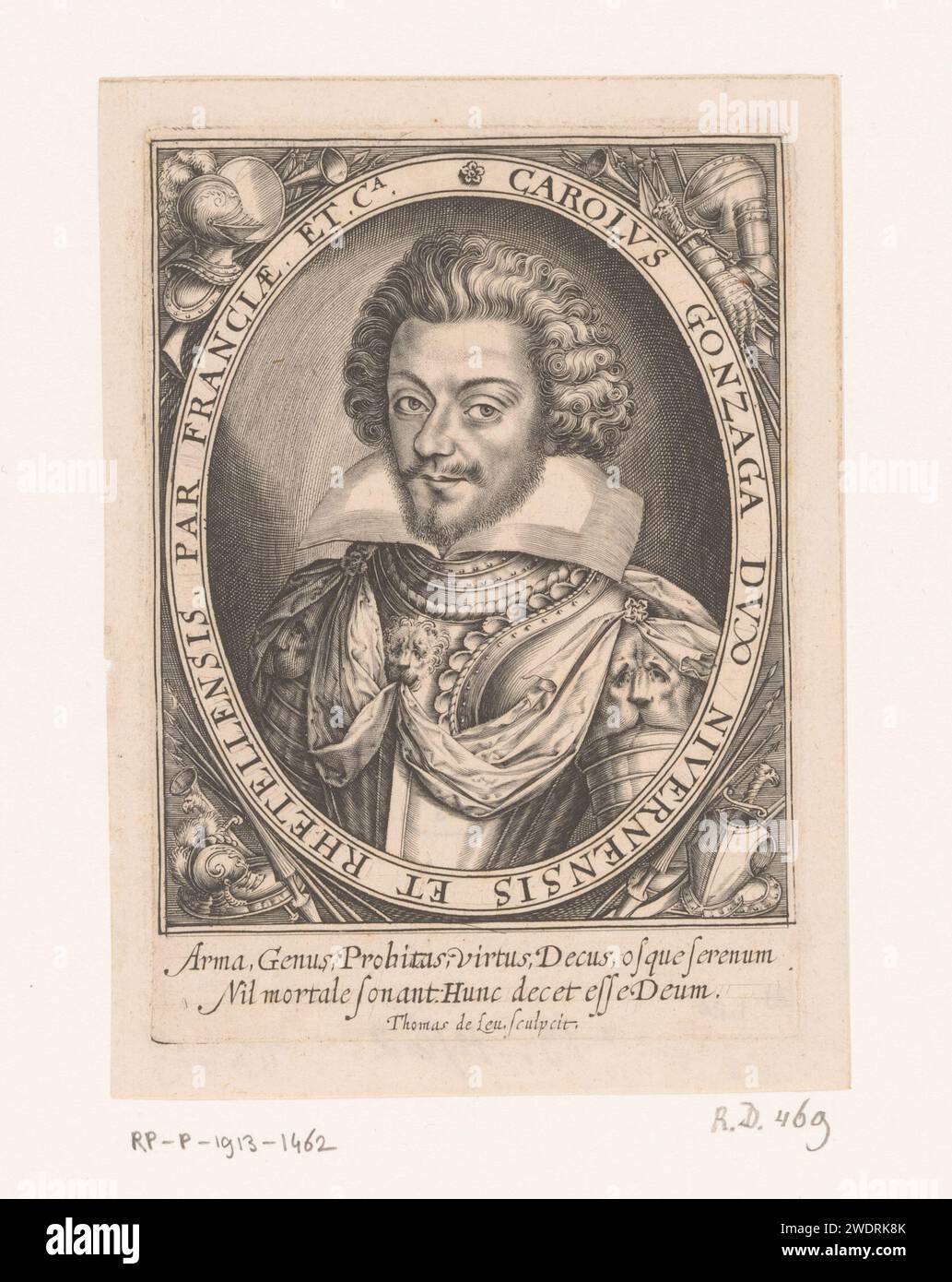 Portrait of Carlo I Gonzaga, Duke of Mantua and Montferrat, Thomas de ...