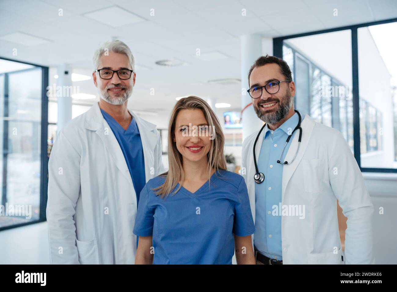 Pharmacist team standing in hi-res stock photography and images - Alamy