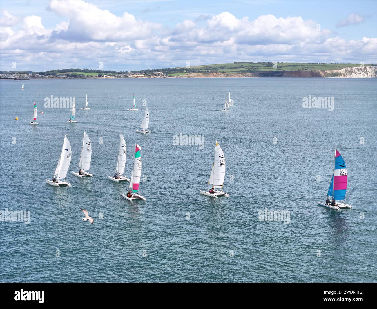 Sandown bay isle of wight yacht hi-res stock photography and images - Alamy