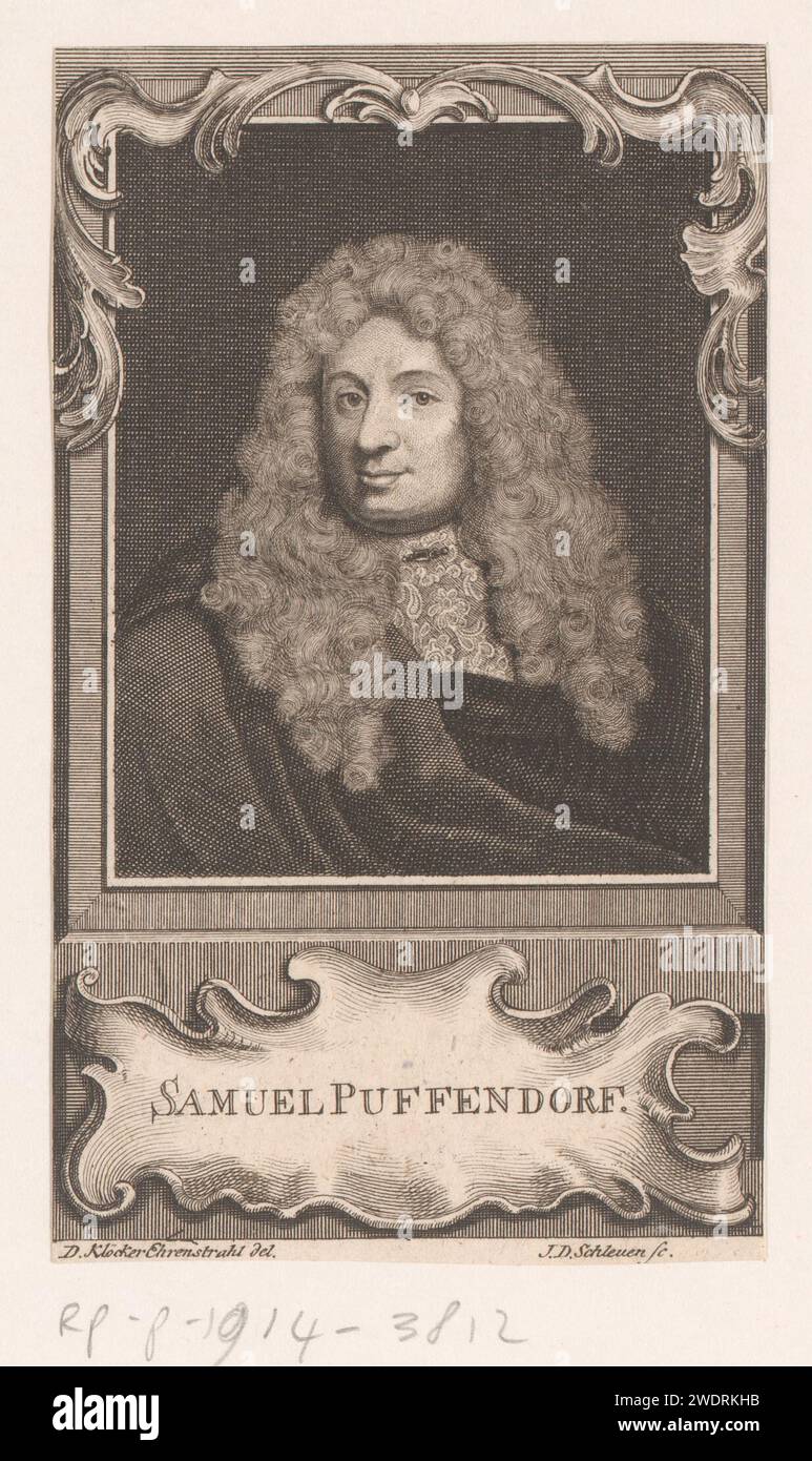 PortraT van Samuel von Pufendorf, Johann David Schleuen (I), after ...